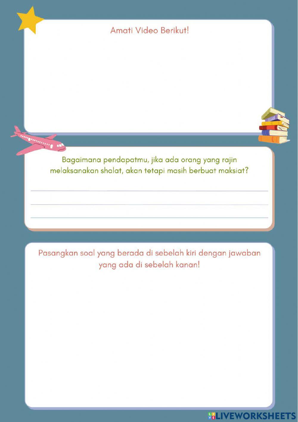 Hikmah Shalat interactive worksheet | Live Worksheets