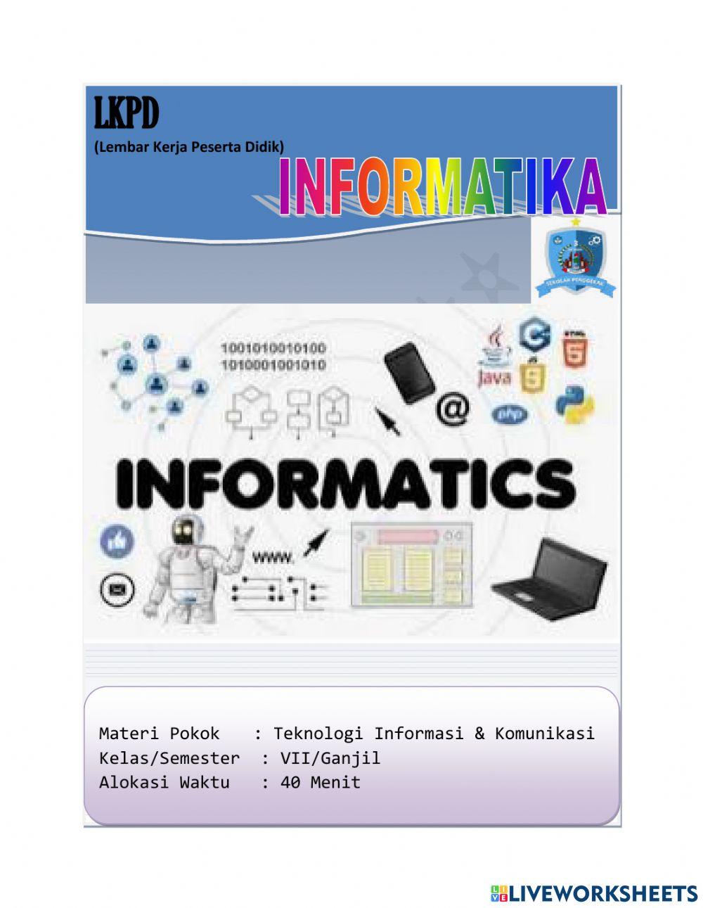 Tik worksheet for 7 | Live Worksheets