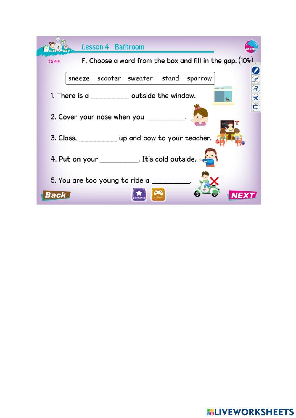 Ruby H5L4-1 worksheet | Live Worksheets