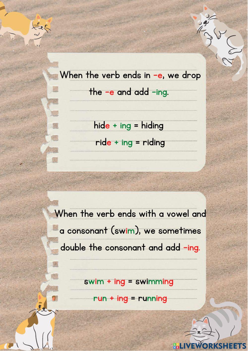 Present Continuous online exercise for Beginner | Live Worksheets