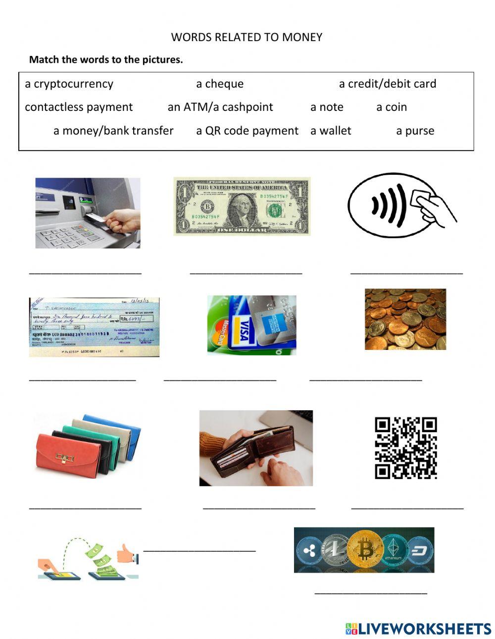 Words Related To Money 2125569 Jbustamantesanchez words-related-to-money-2125569-jbustamantesanchez