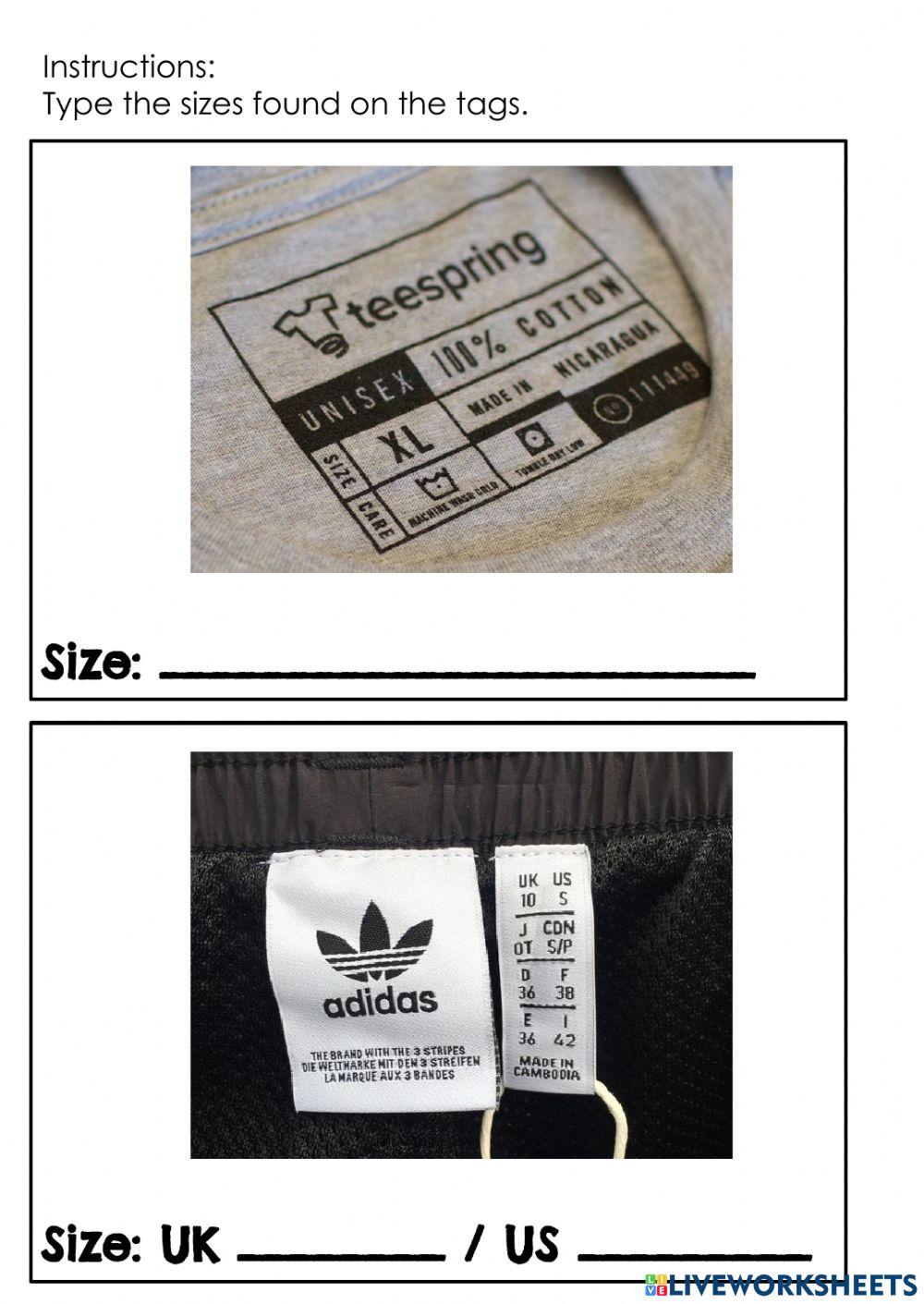 2126170 | Size and Money | nurainirizan | LiveWorksheets