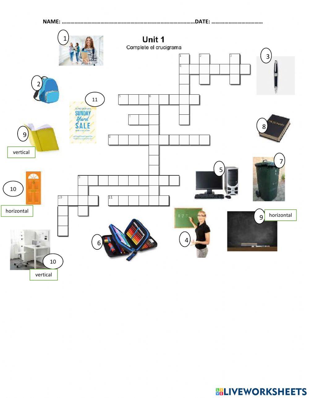 Test 2 online exercise for septimo | Live Worksheets