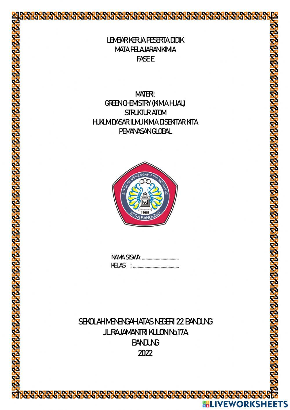 CONTOH MEMBUAT LKPD online exercise for | Live Worksheets