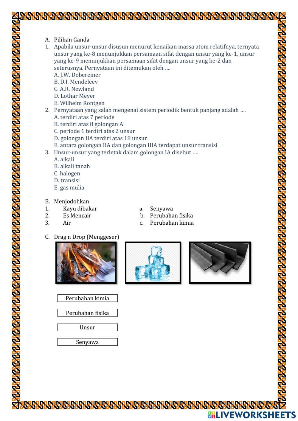 CONTOH MEMBUAT LKPD online exercise for | Live Worksheets