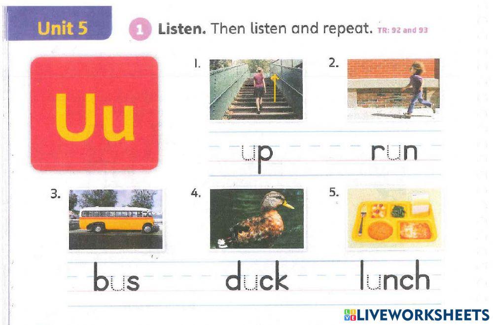 Phonics u & y | Free Interactive Worksheets | 2126506