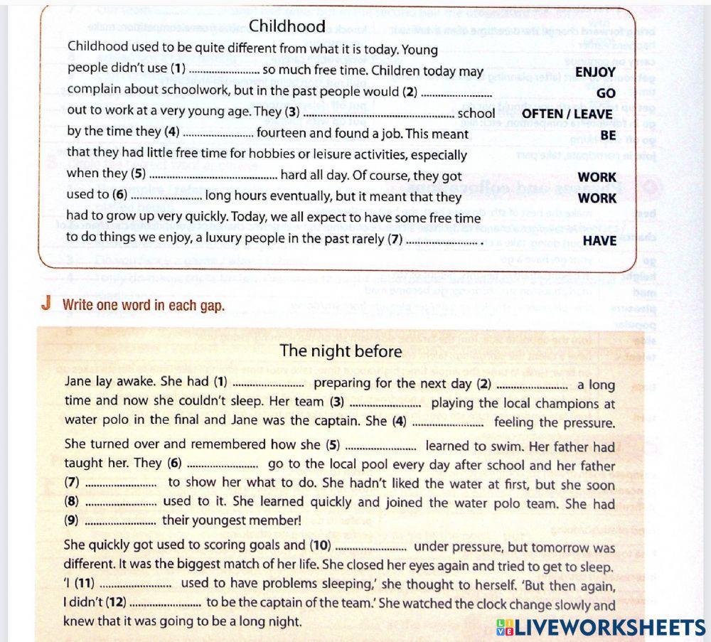 Grammar online exercise for b2 | Live Worksheets
