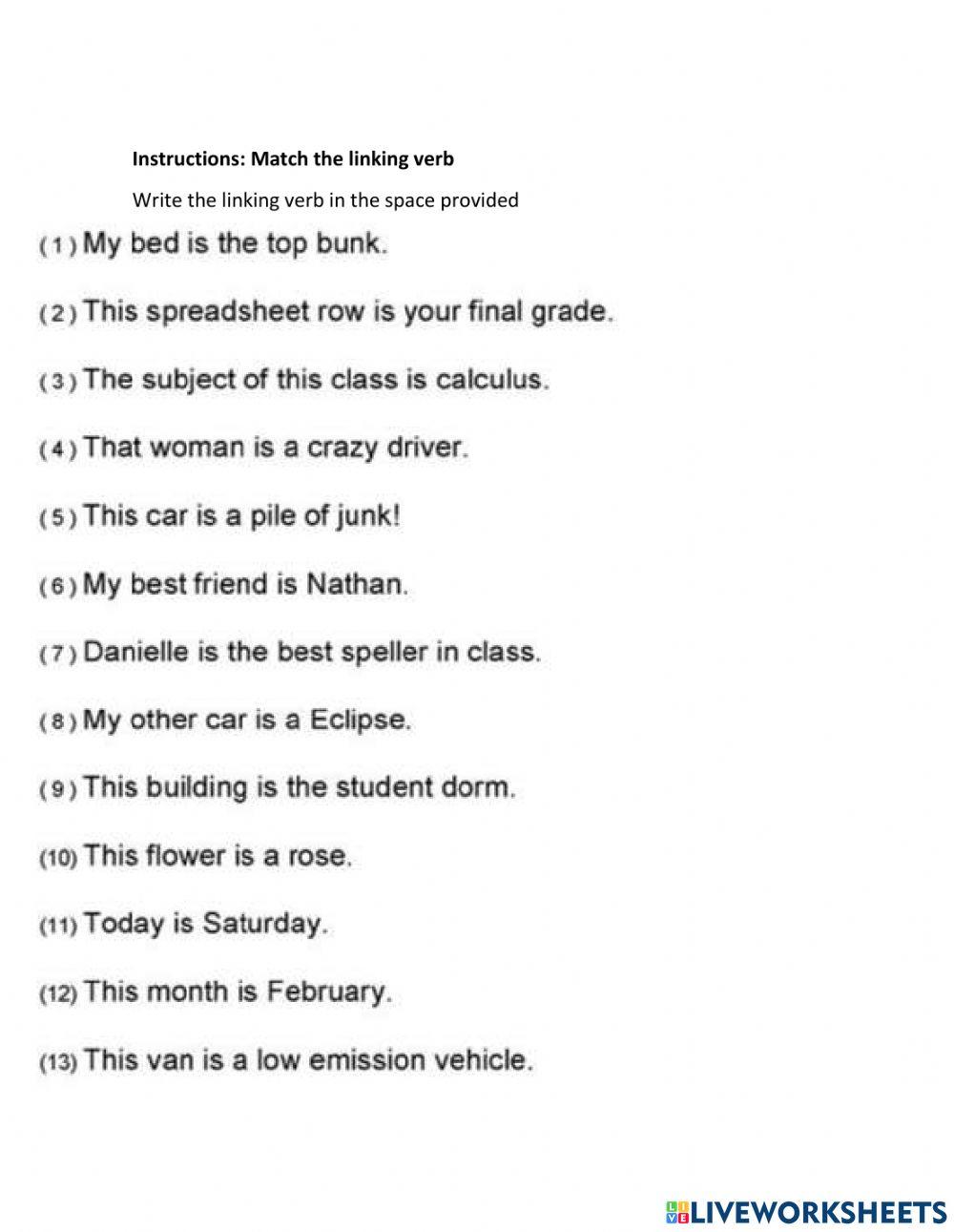 Written ExamI worksheet | Live Worksheets