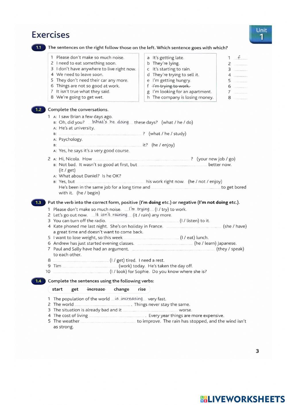 Grammar online exercise for 5 | Live Worksheets