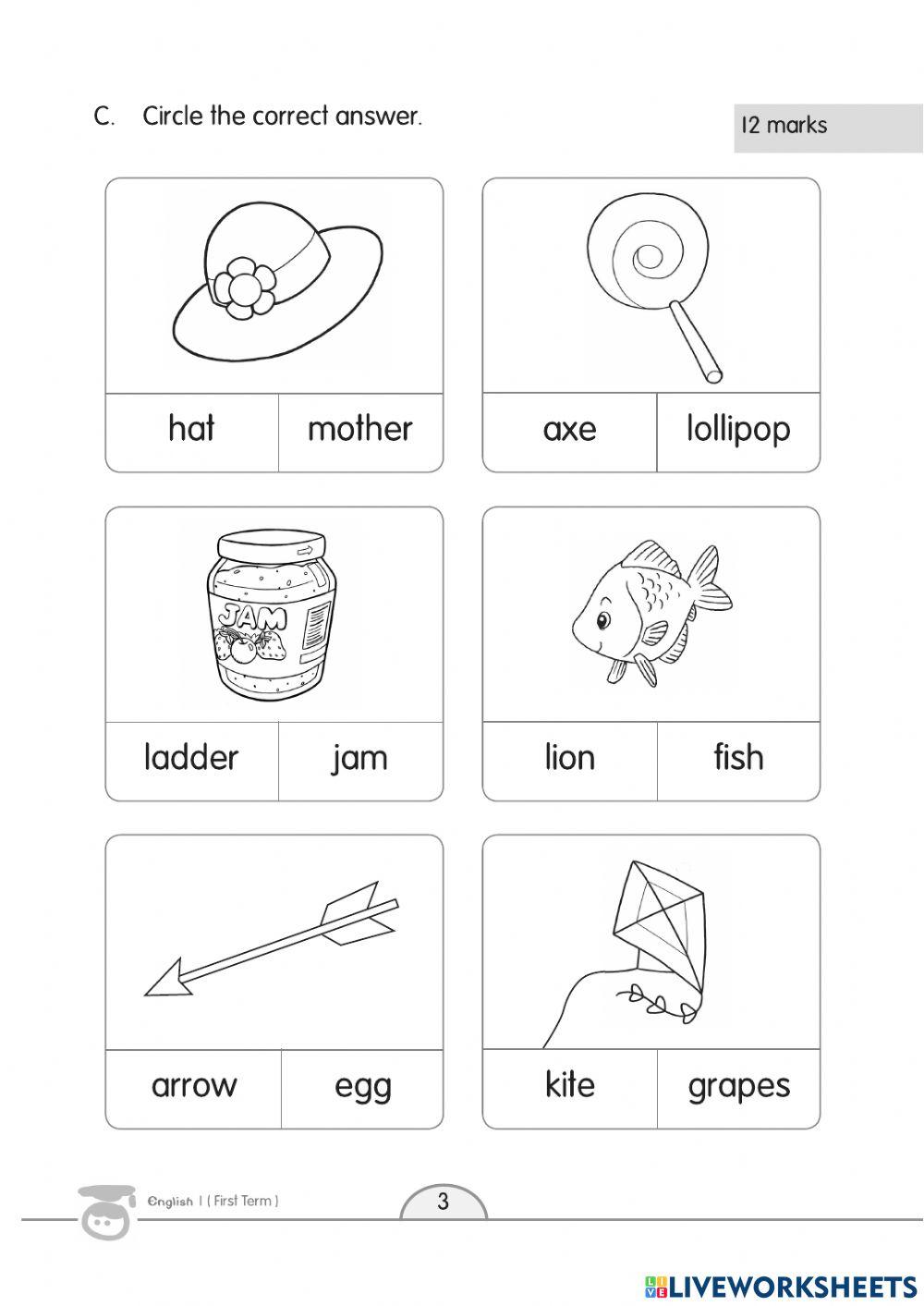Eng - N1 - Pg3 worksheet | Live Worksheets
