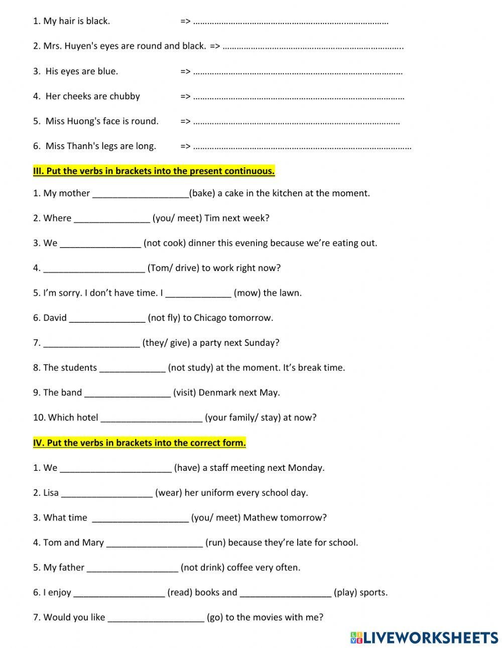 G6-practice 3 for unit 2 worksheet | Live Worksheets