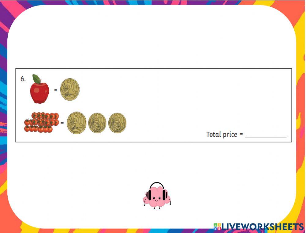 Words sums exercise | Live Worksheets