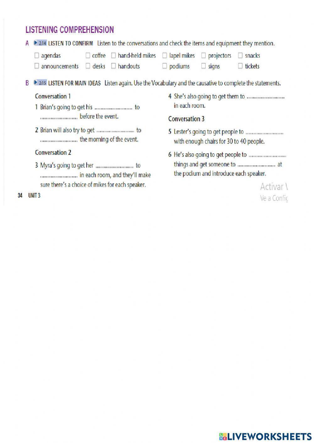 Plan event | Free Interactive Worksheets | 2128505