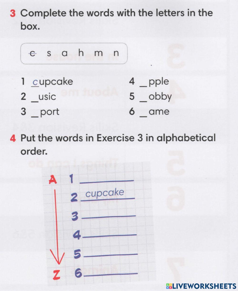 Revising the ABC 2905 | Gulnaz_Sh | Live Worksheets