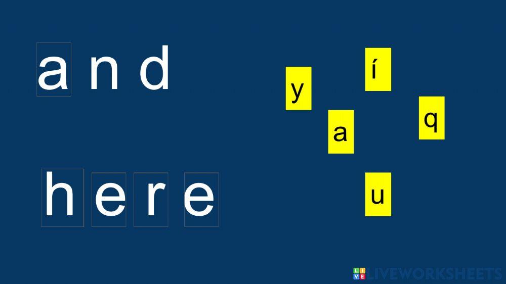 2128769 | key words | amandaoliverv | LiveWorksheets