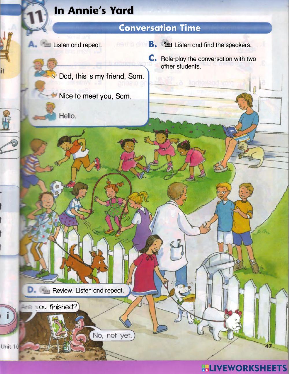 Unit 11 exercise for 1 | Live Worksheets