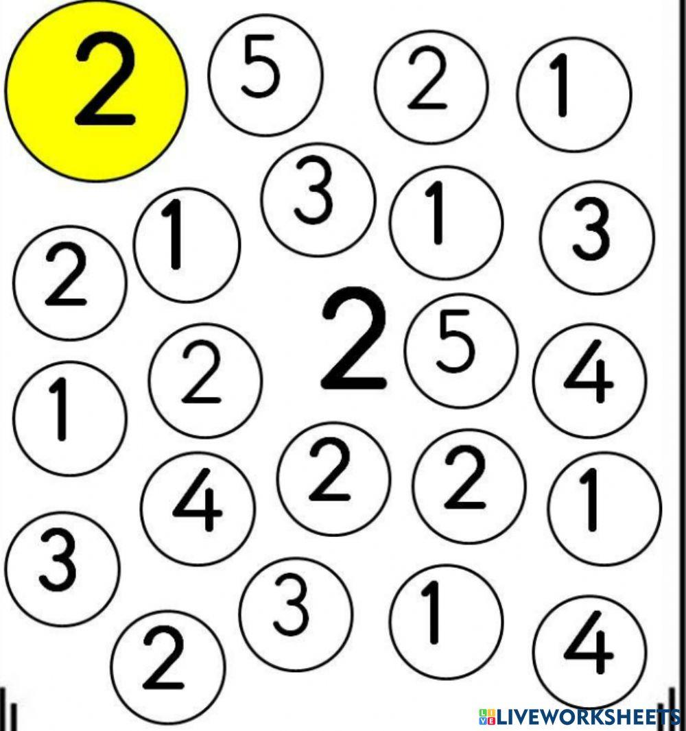 Число та цифра 2 worksheet | Live Worksheets