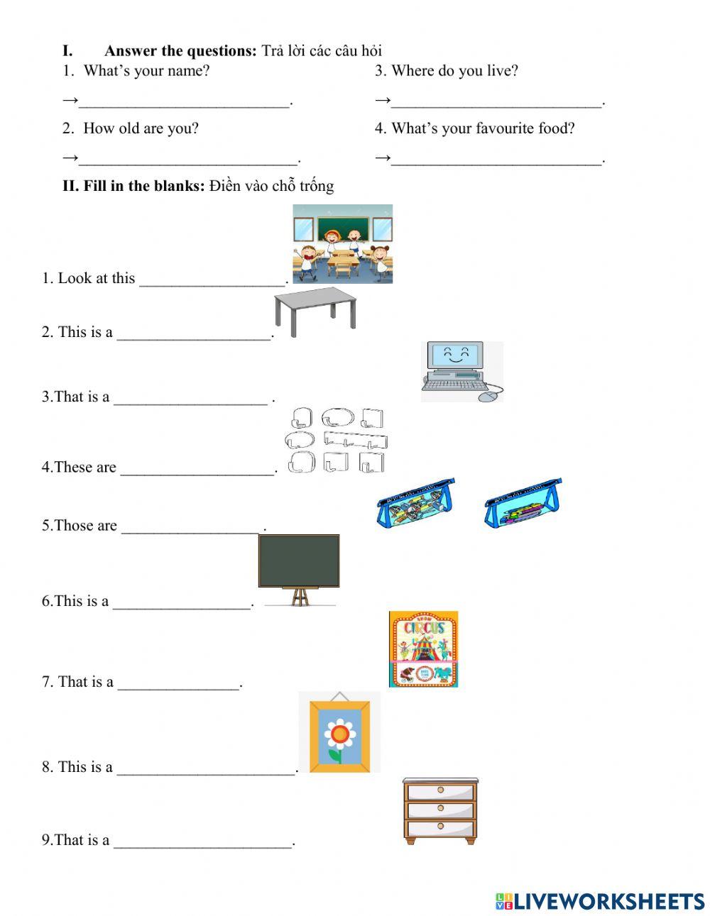Our new things 2128957 | Teacher_Chloe | Live Worksheets
