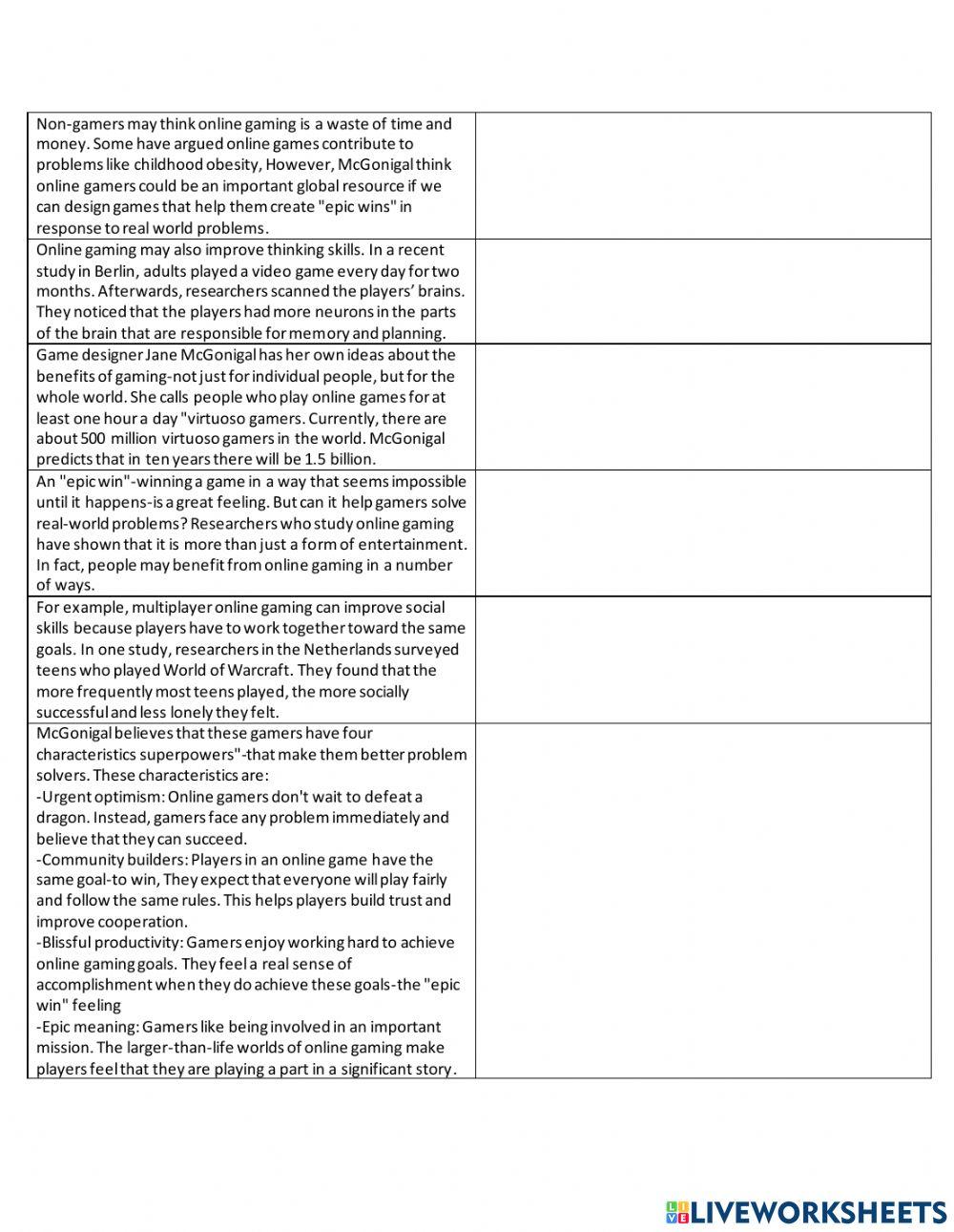 Jumbled paragraph online exercise for | Live Worksheets