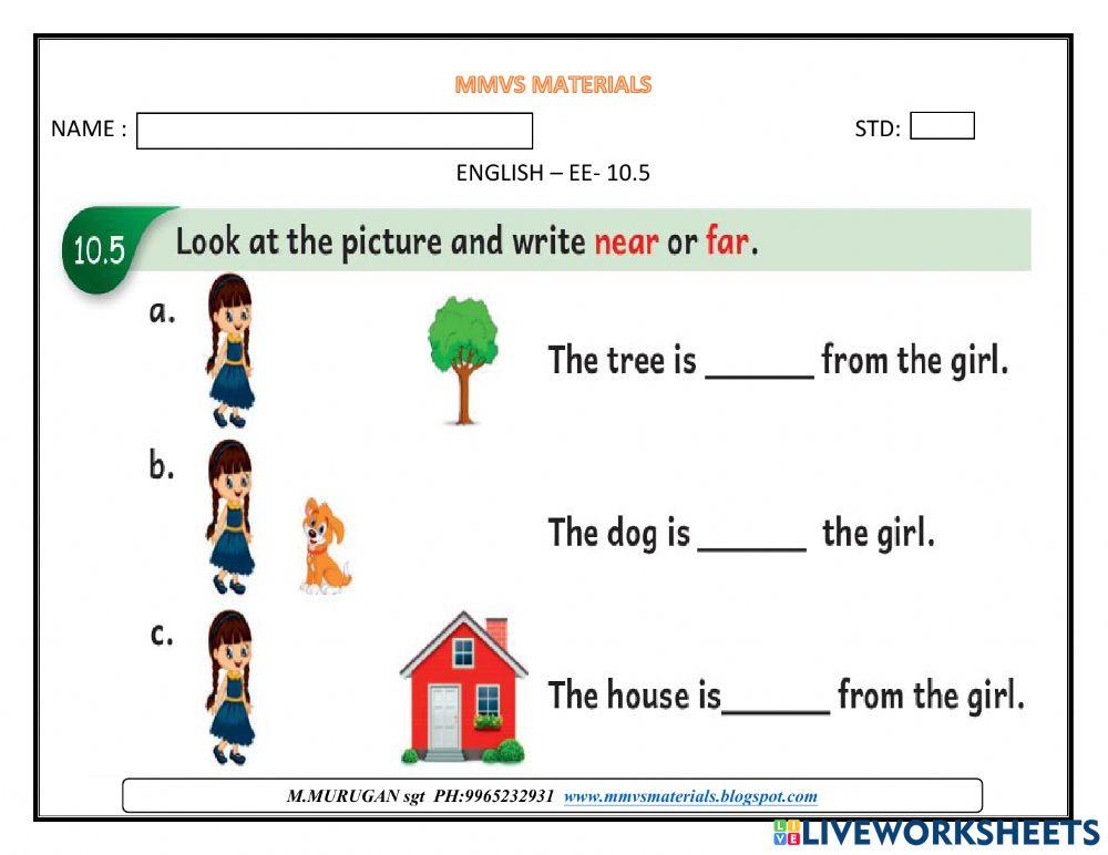 EE- english - 10 my home worksheet | Live Worksheets