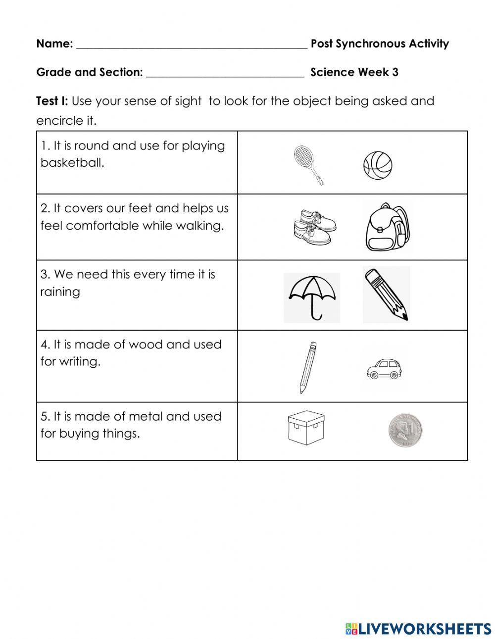 2129730 | Sense of sight | raramajhozel | LiveWorksheets