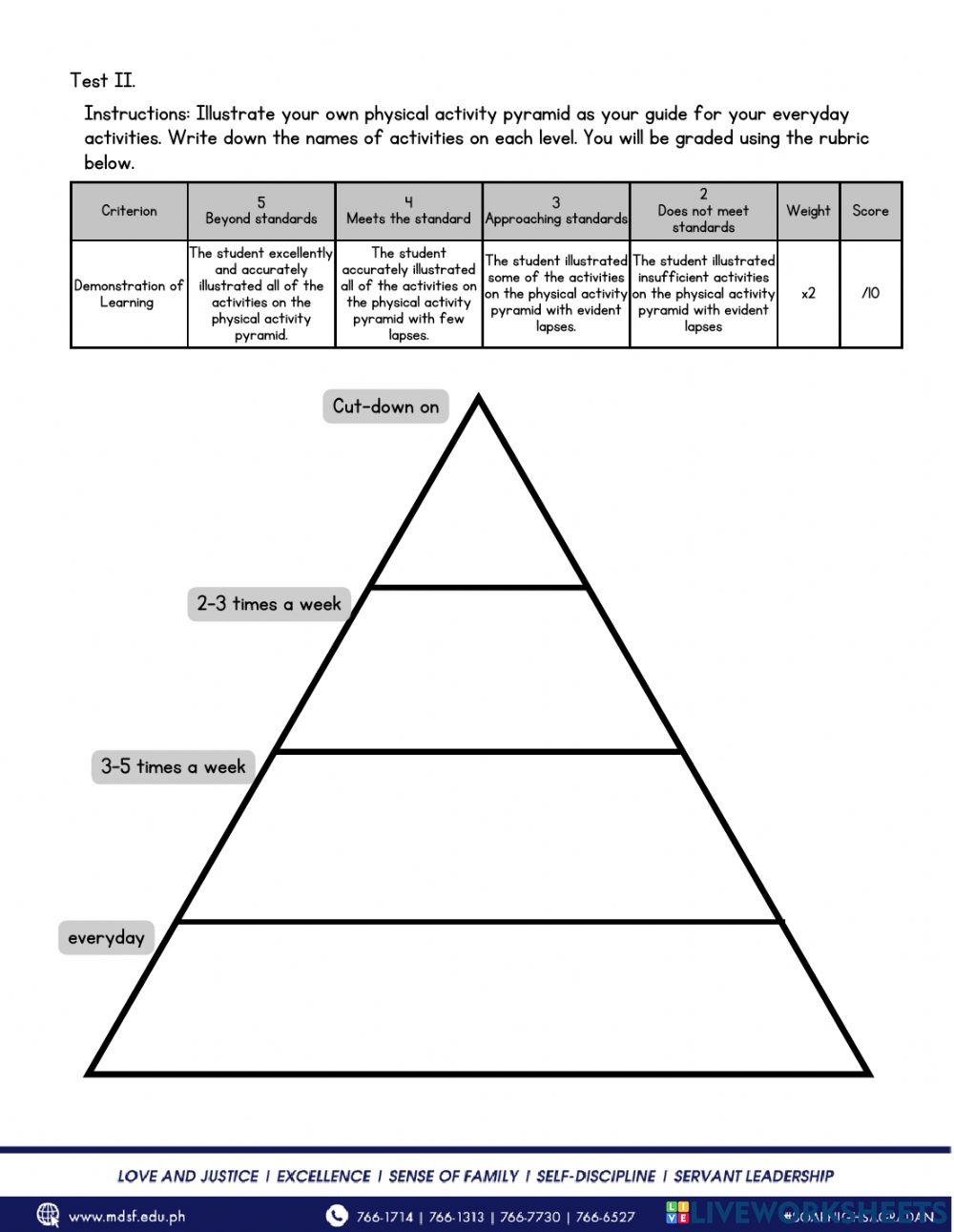 Philippine Physical Activity Pyramid Guide For Filipino Learners Philippine Physical Activity Pyramid Guide For Filipino Learners