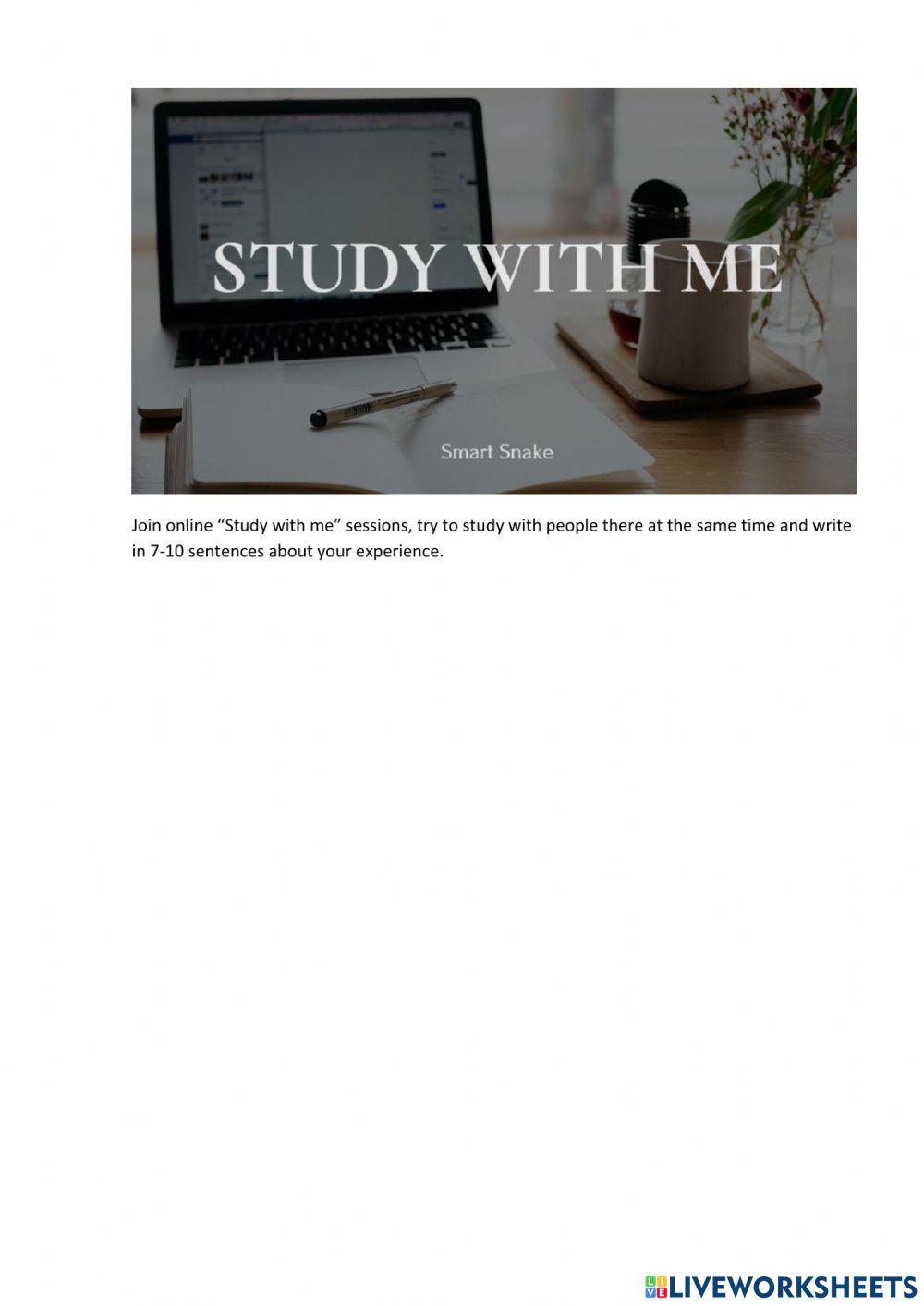 2130304 | Study with me | sofiiapushka | LiveWorksheets