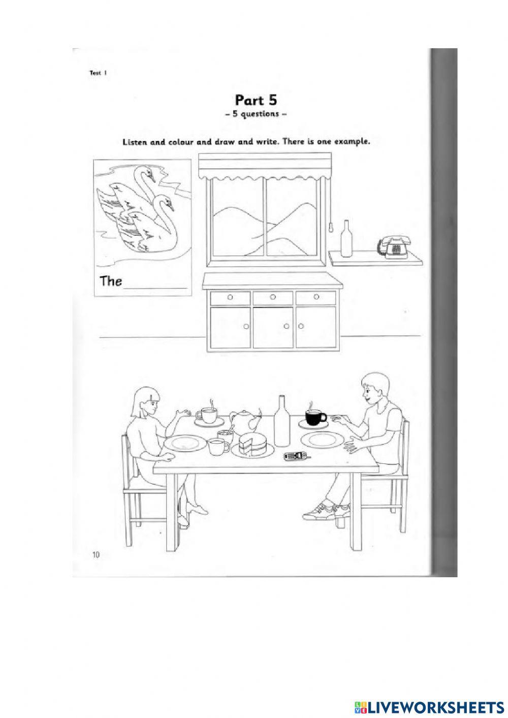 4320315 | Flyers 4 - Test 1 - Listening | LIEN AU MY