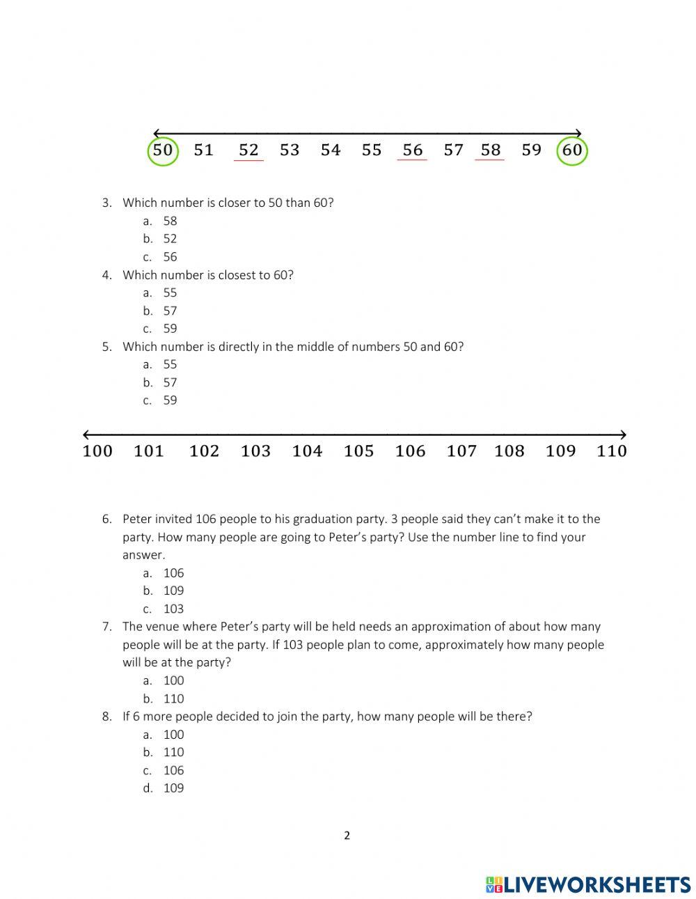 Rounding and Approximations worksheet | Live Worksheets