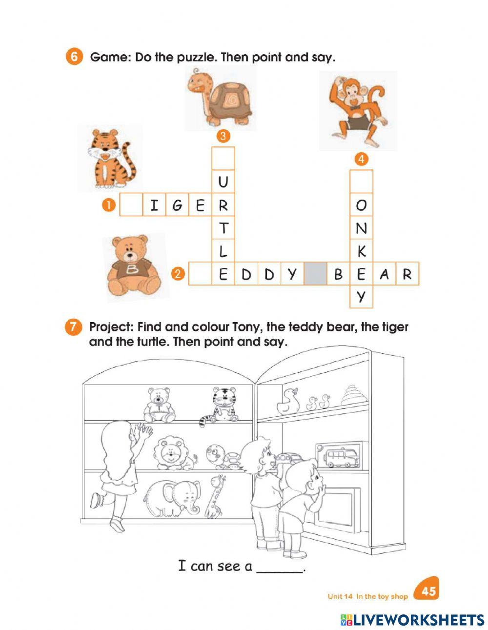 Grade 1- unit 14 online exercise for | Live Worksheets