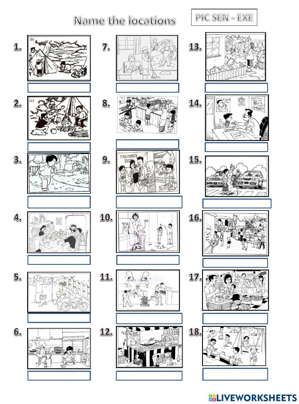 Location interactive exercise for YEAR 4 5 & 6 | Live Worksheets