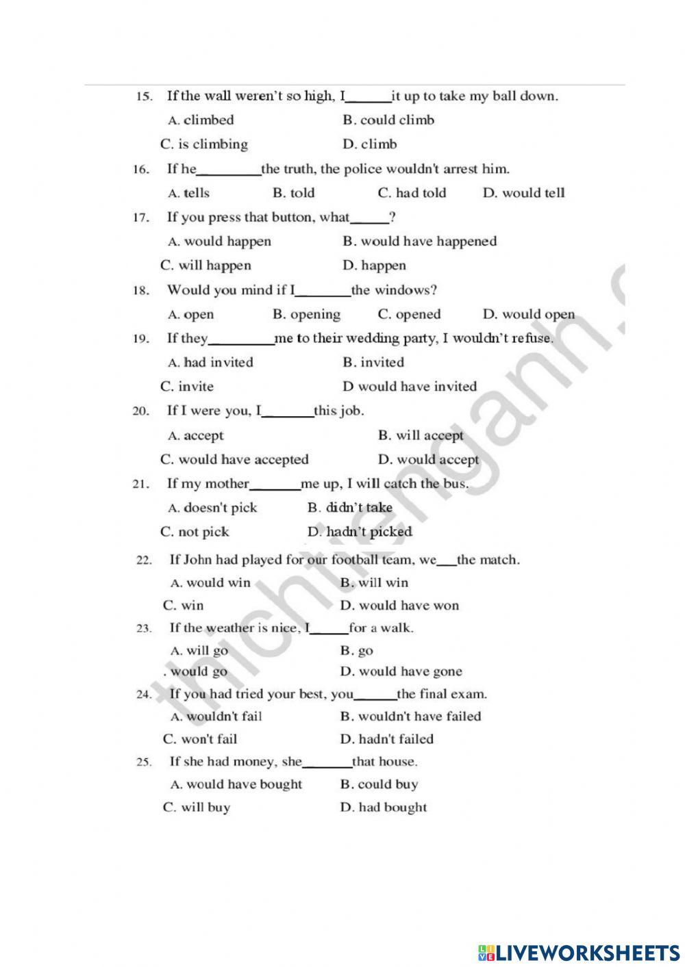 Hw lesson 6 worksheet | Live Worksheets