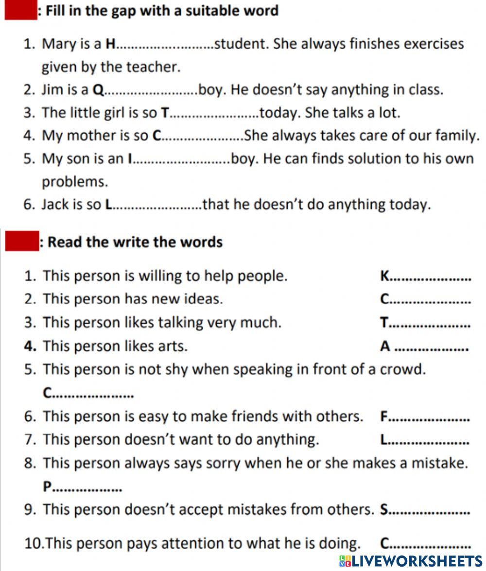 Grade 6-Unit 3-… | Free Interactive Worksheets | 4075690