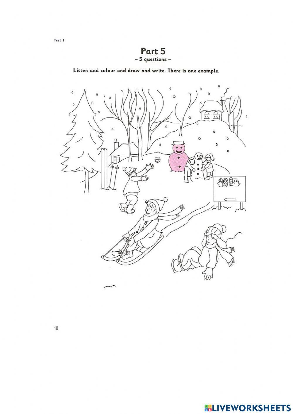 3990181 | Flyers 5 - Test 1 - LISTENING | LIEN AU MY