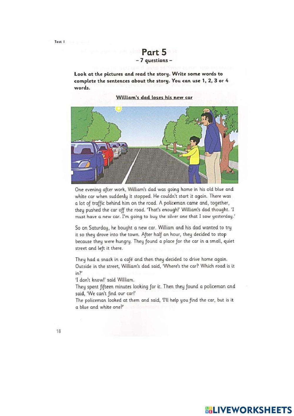 Flyers 5 - Test… | Free Interactive Worksheets | 3969181