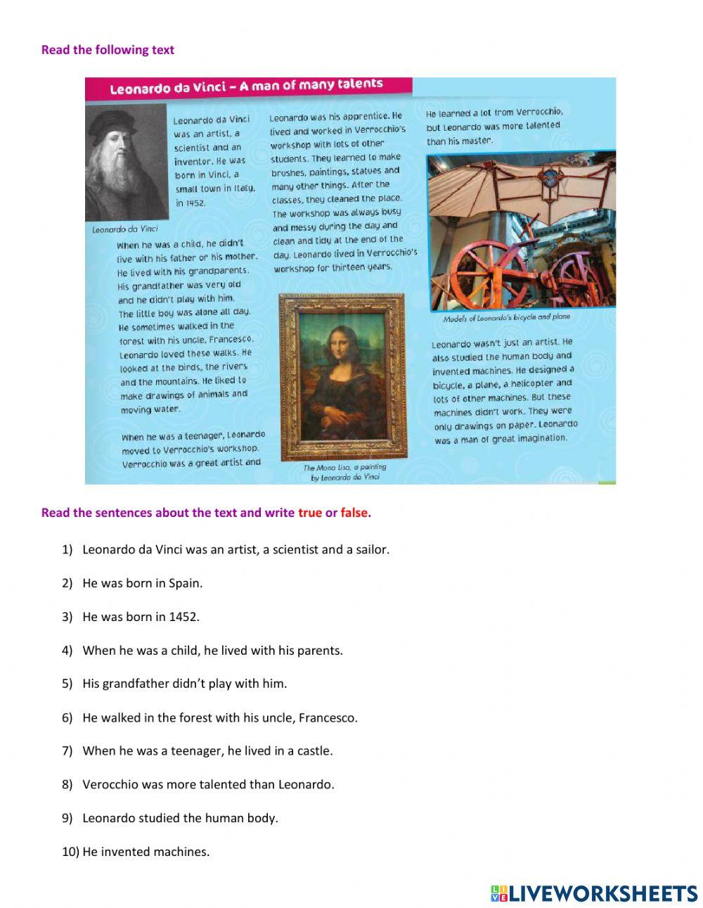 Activity 16 online exercise for | Live Worksheets