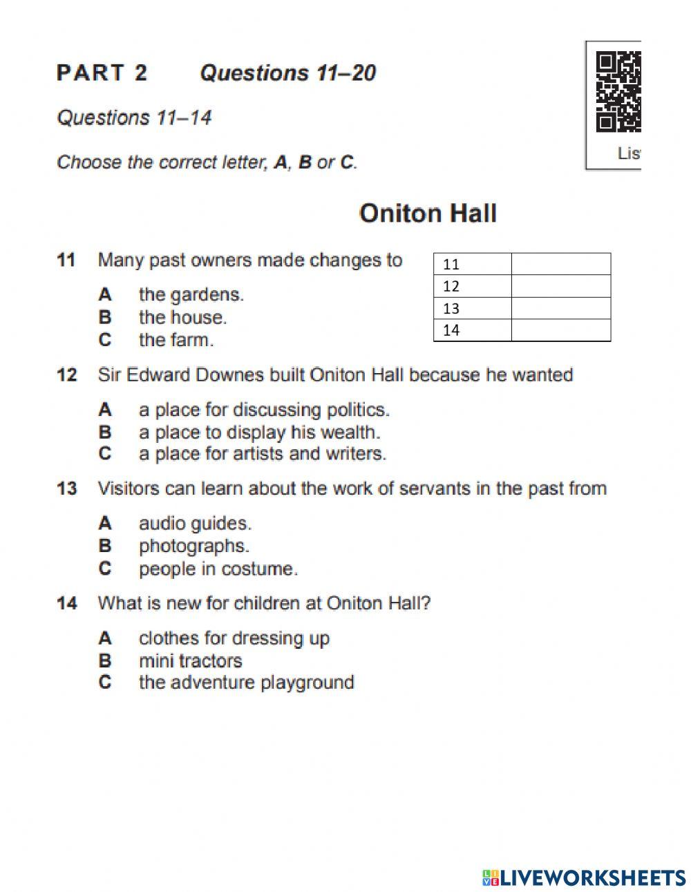 Cambridge 17 Te… | Free Interactive Worksheets | 2111944