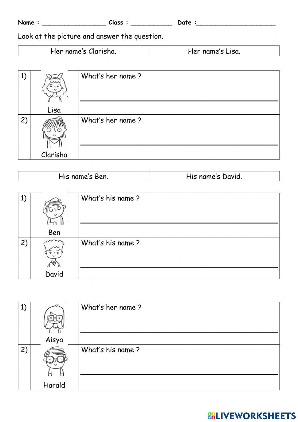 2112009 | Year 1 Supermind Unit 2:What's his-her name?