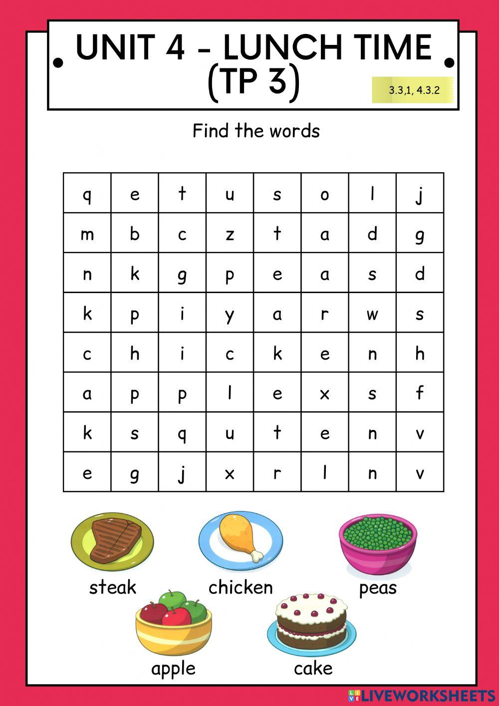 UNIT 4 - LUNCH TIME TP3 2410288 | MadamNad | Live