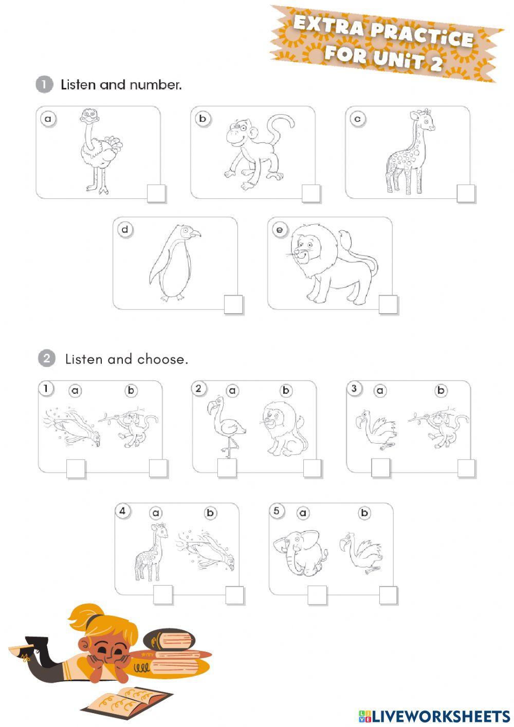 2130570 | Extra practice Unit 2: Wild Animals | Maria