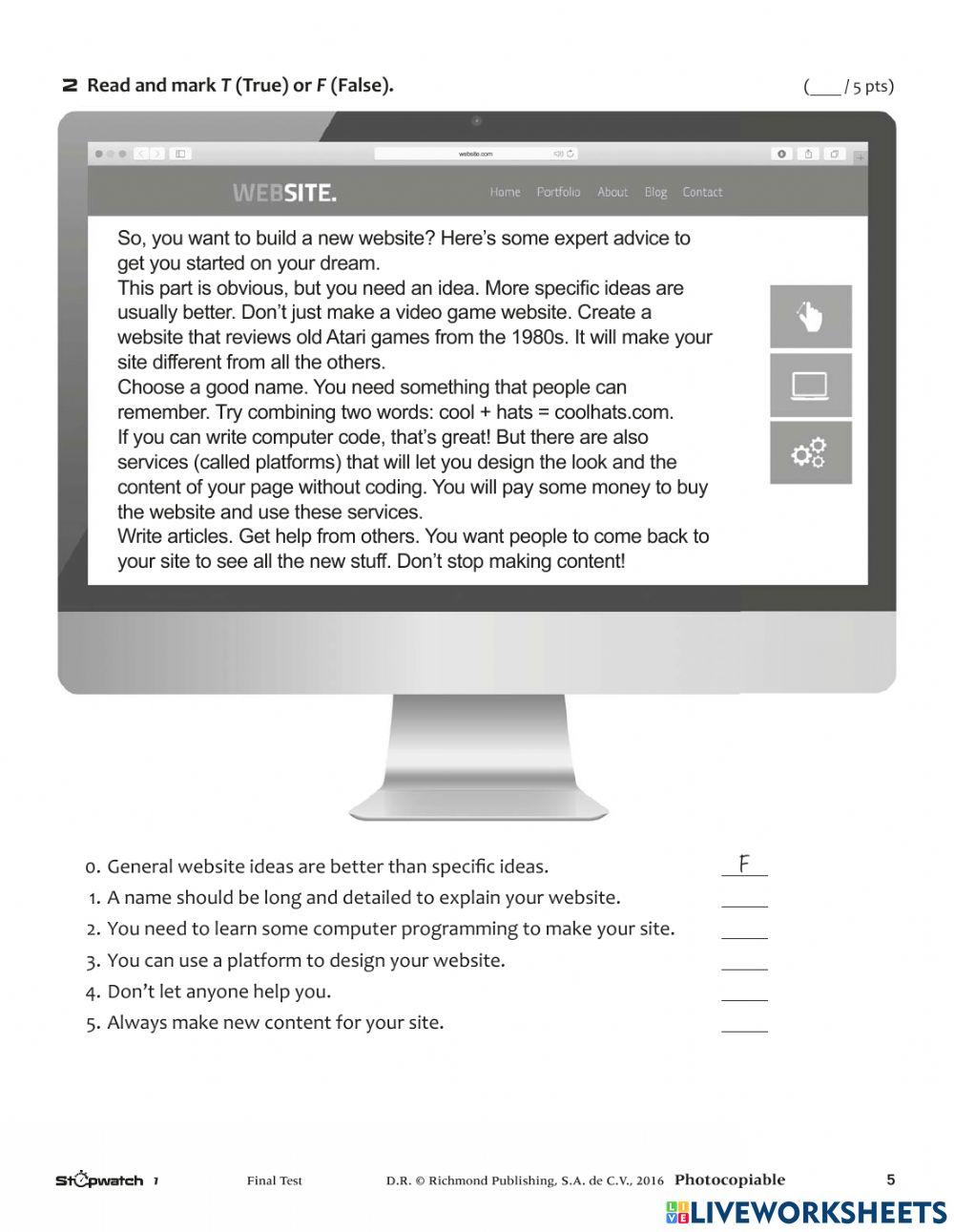 Stopwatch 1 Final Test | eurokidsexams3 | Live