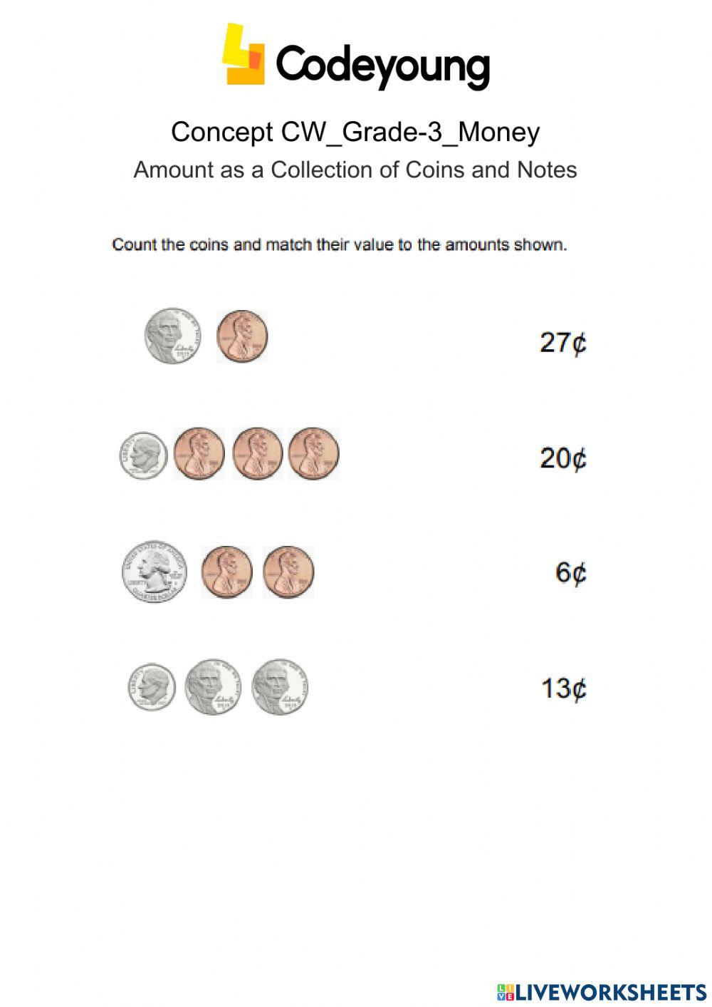 Money 2131170 | KHYATI THUKRAL | LiveWorksheets