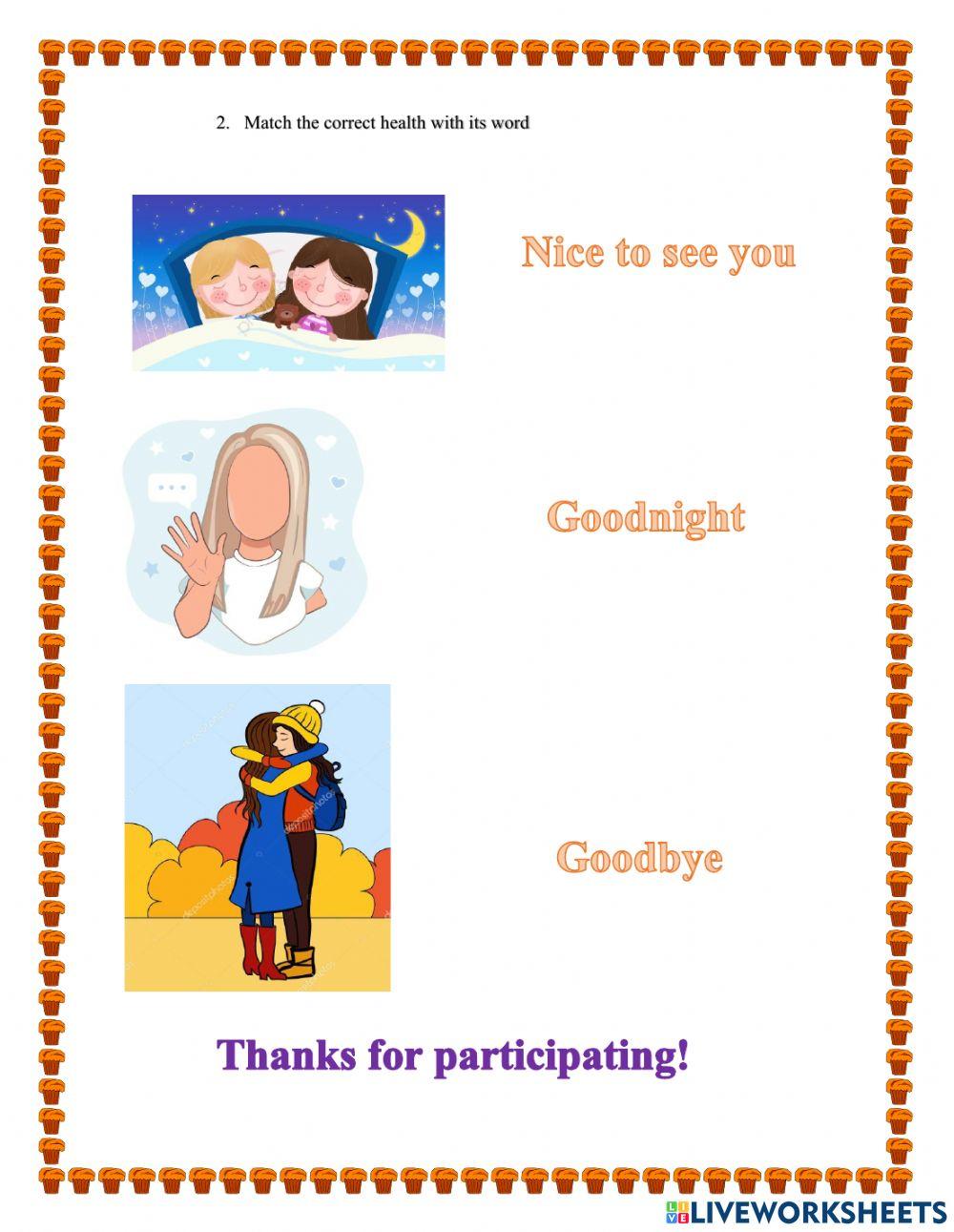 Greetings | Katalina Montañes Palomo | Live Worksheets