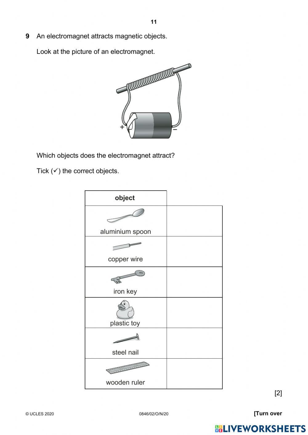 Science test paper 2138596 | Najihah Zainuddin | Live