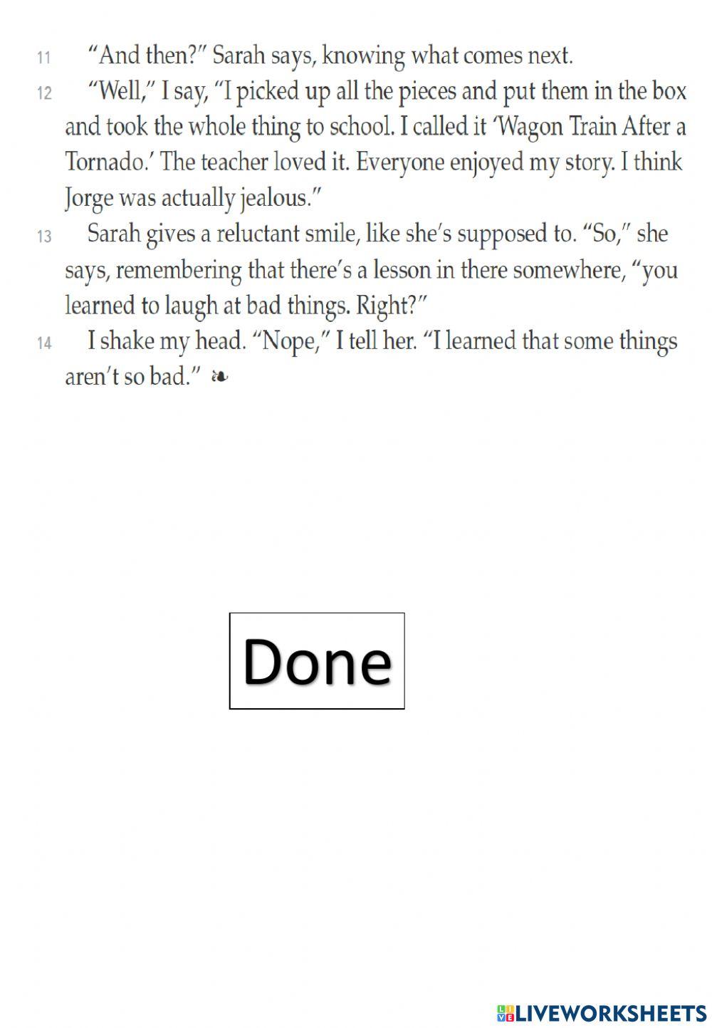 Wagon train text for liveworksheets 2138694 | Mr. Hasan