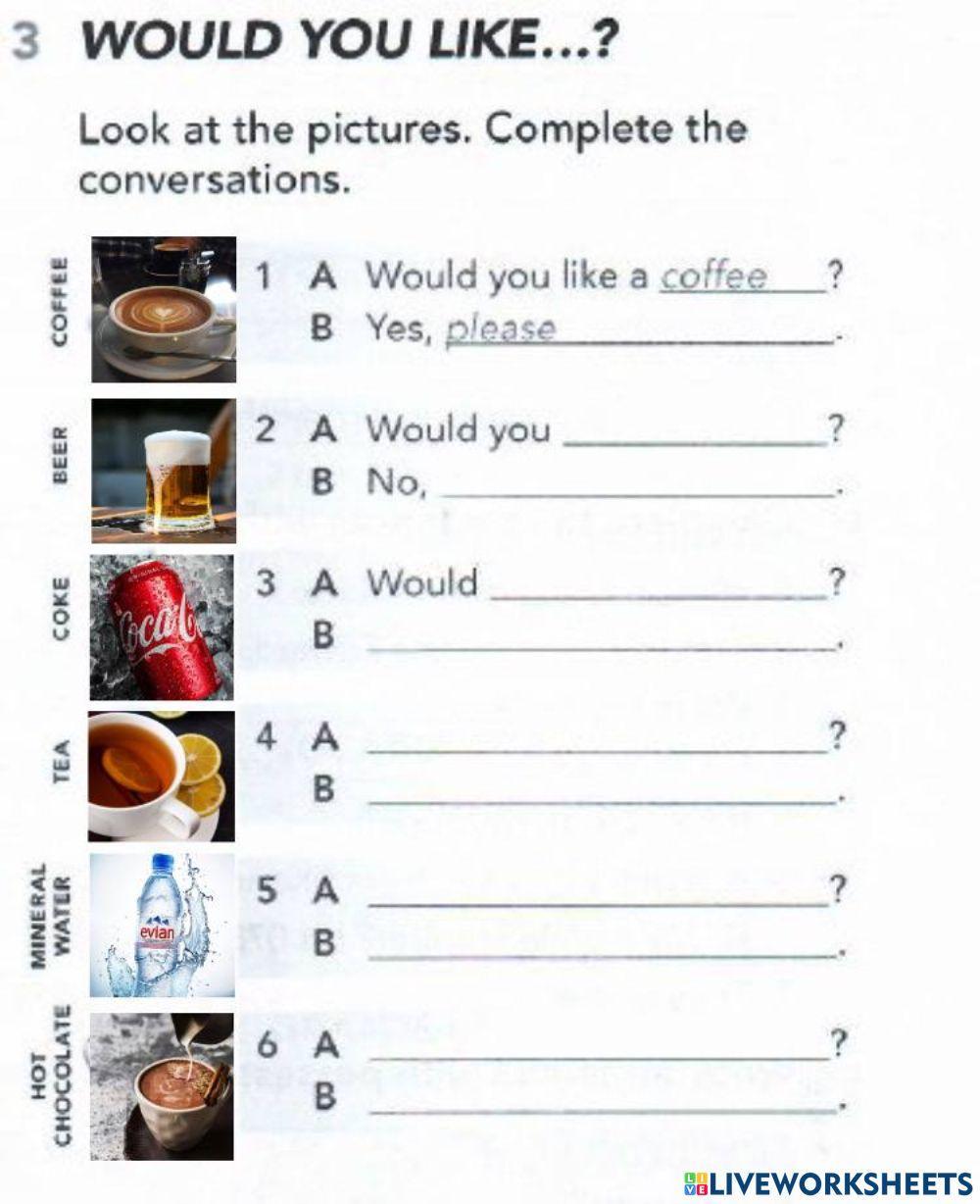 Would you like 2139070 | AdelinaPashch | LiveWorksheets