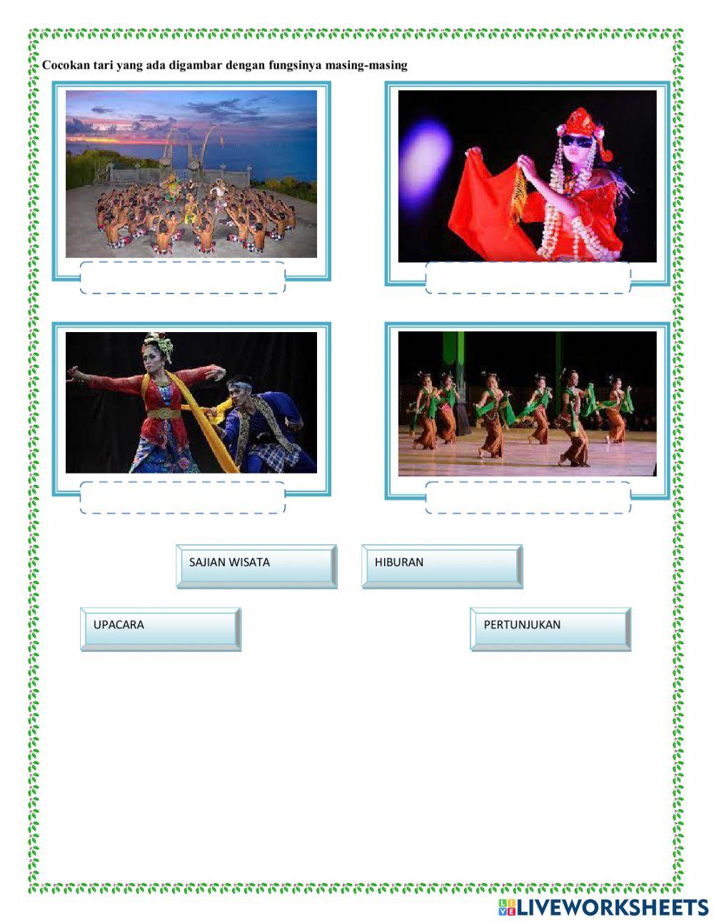 Seni budaya | Free Interactive Worksheets | 2139550