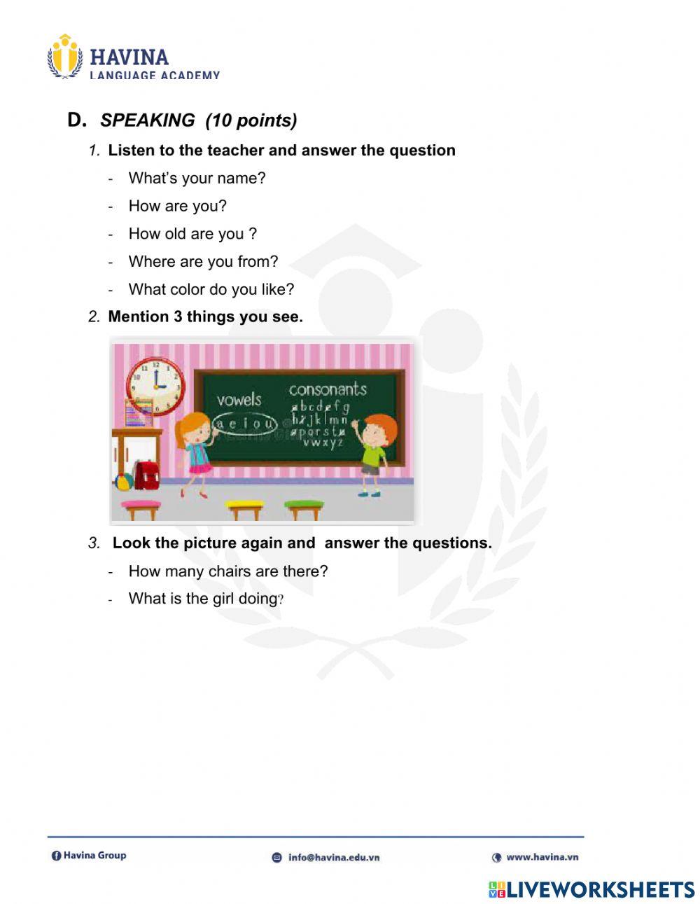 EK online exercise for | Live Worksheets