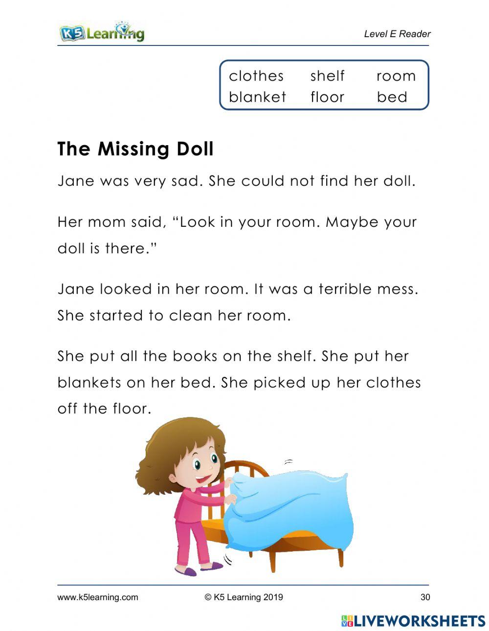 The Missing Doll online exercise for | Live Worksheets