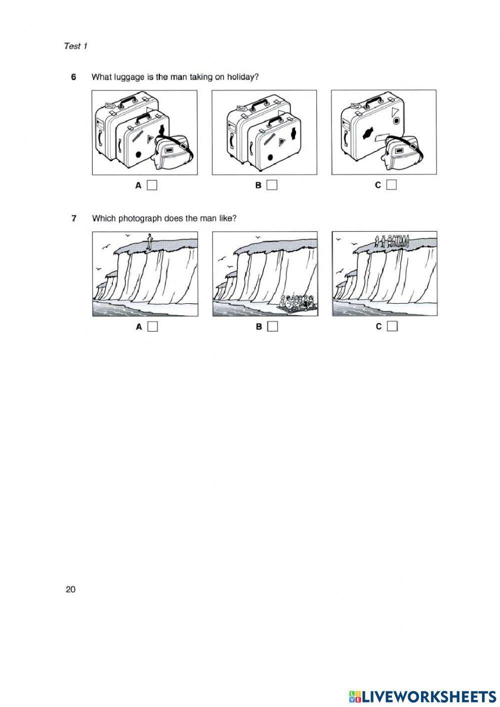 PET 2 listening… | Free Interactive Worksheets | 4003933